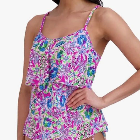 Stella Parker | Swim | Nwt Stella Parker Plus Size Flounce Tankini Swim ...
